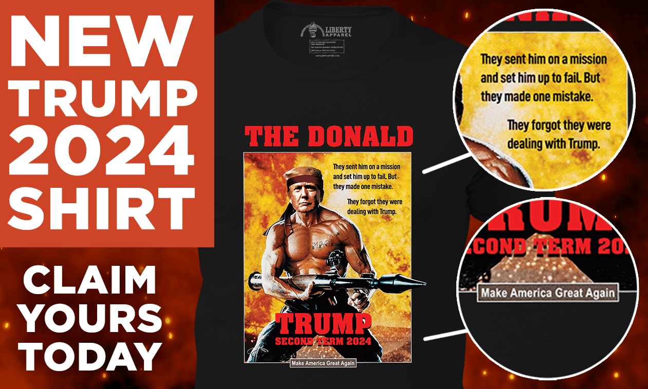 Unleash your inner patriot with our Donald Trump Rambo t-shirt!